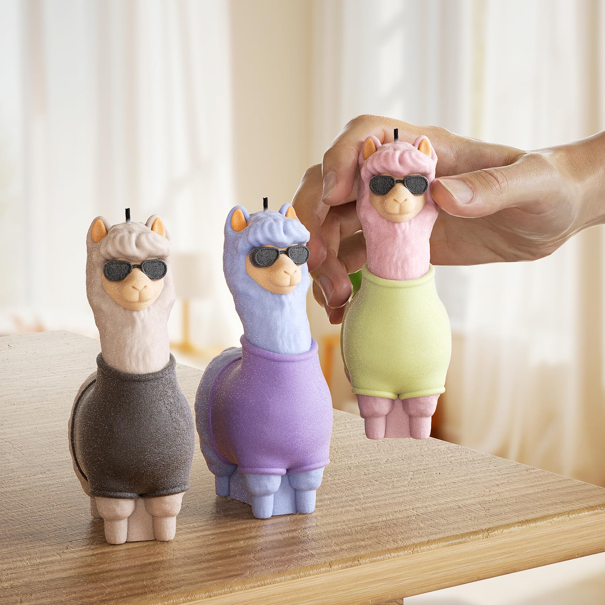 Amazon.com: Alpaca Resin Mold Animal Resin Mold Alpaca Mold Pillar ...