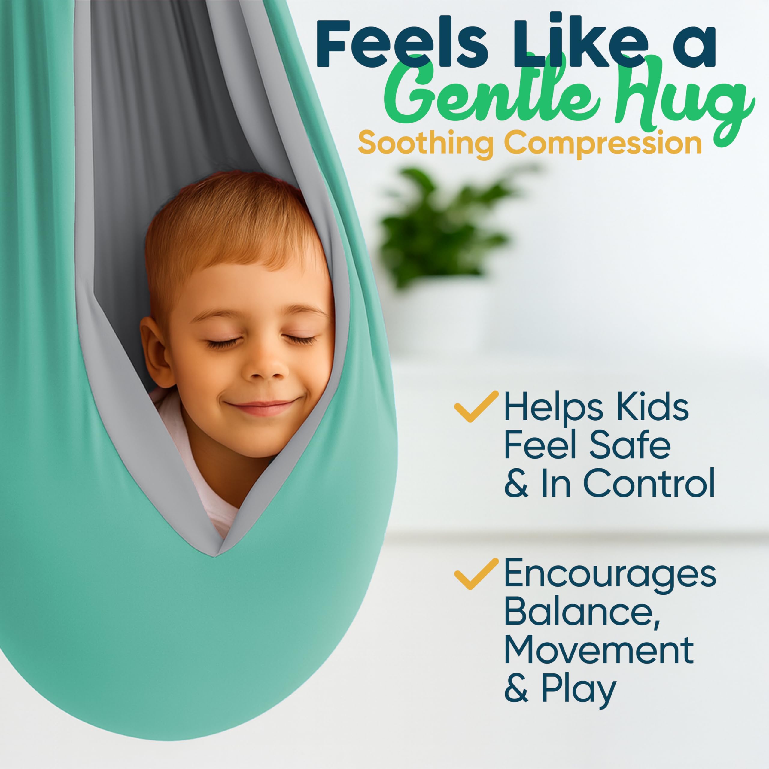 Snapklik.com : Sensory Swing For Kids Indoor - Calming Cocoon Therapy ...
