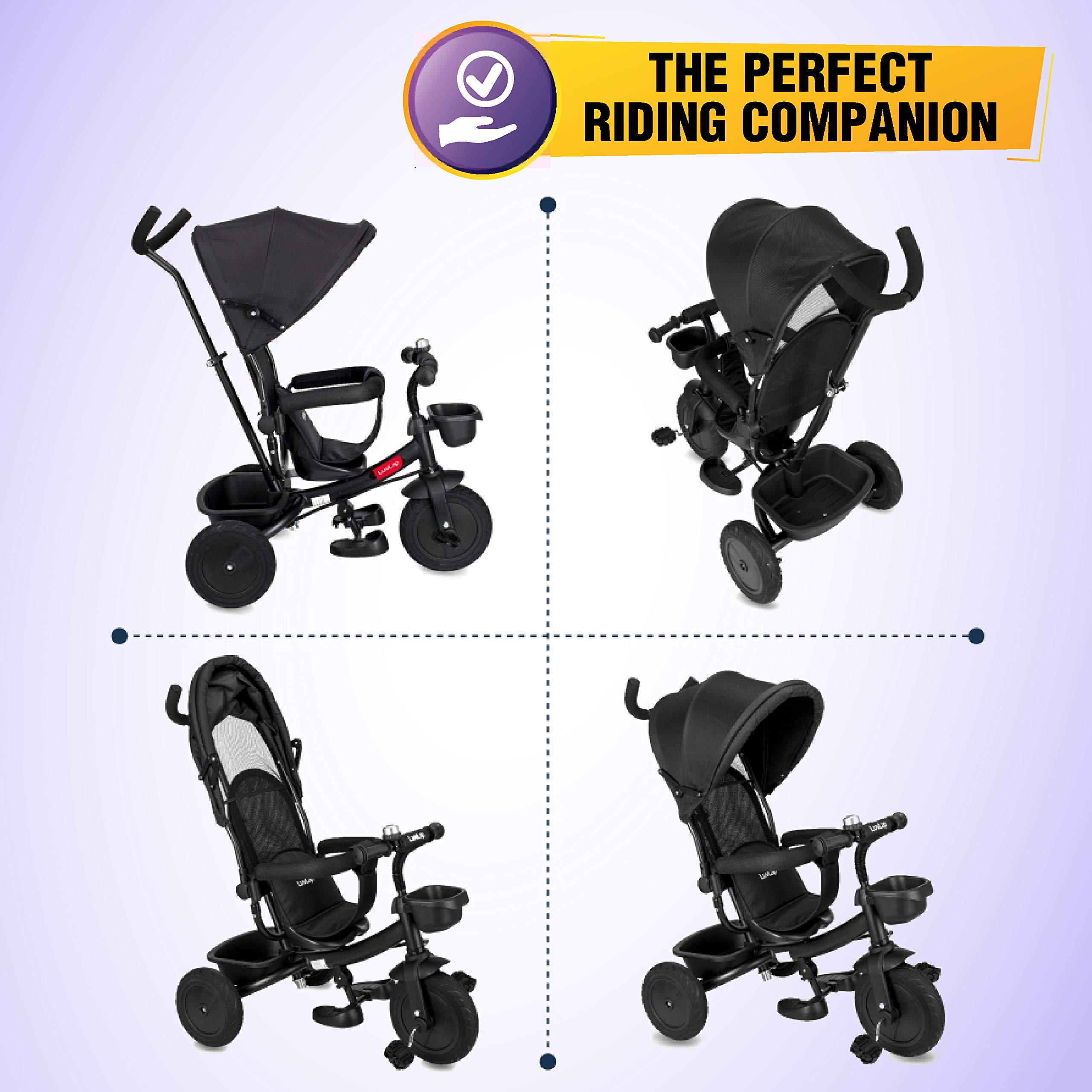 Luvlap Galaxy Baby Cycle/Tricycle For Kids With Parental Control ...