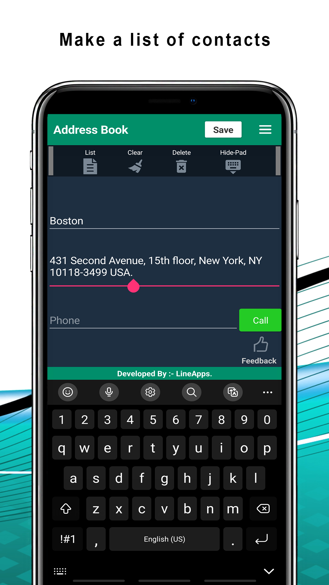 Address Book - App on Amazon Appstore