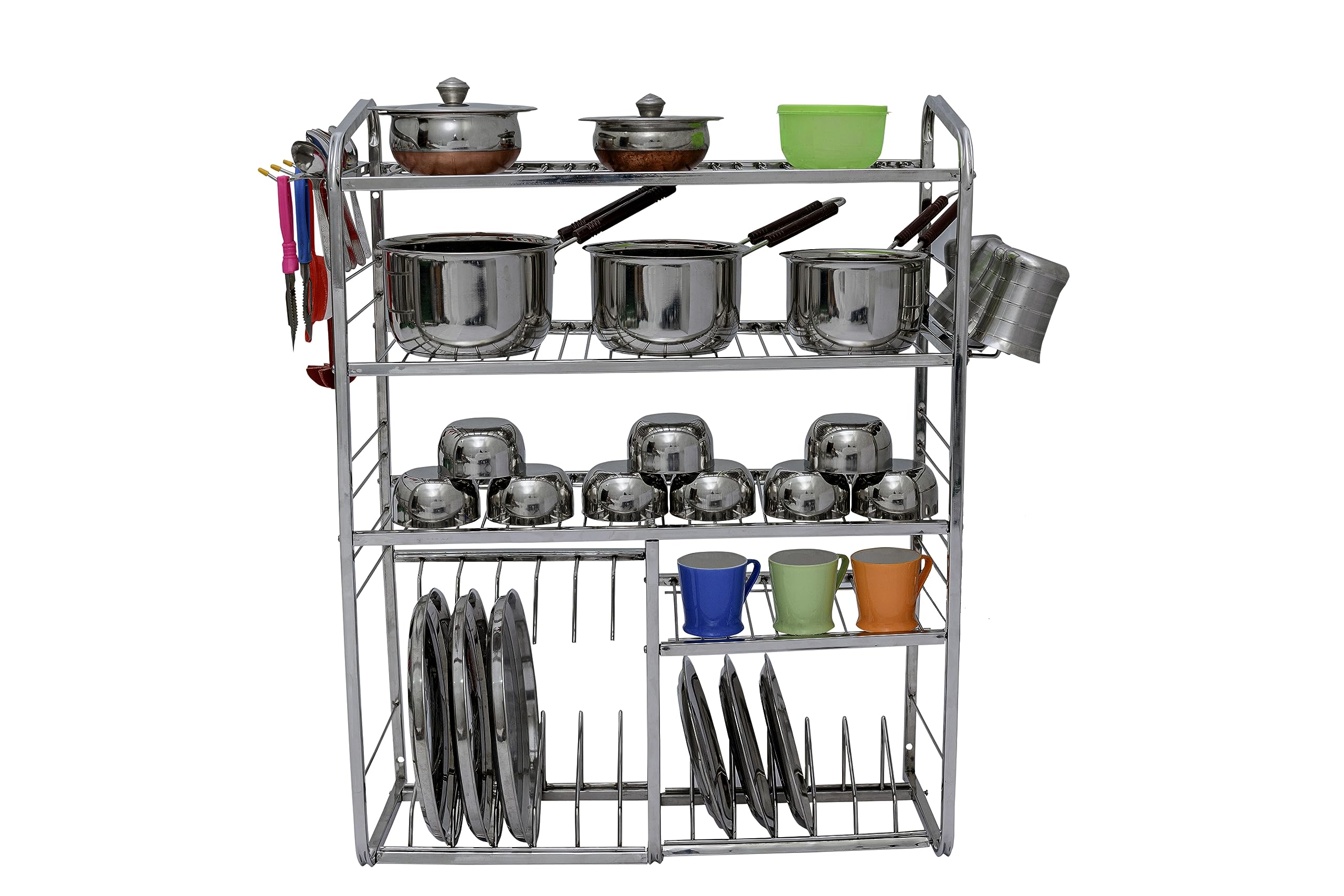 Dhsvs Stainless Steel Heavy Kitchen Stand, Bartan Stand, Kitchen Rack ...