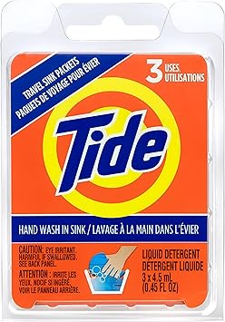 Amazon.com: Tide Liquid Travel Sink Packets, 3-Count : Health & Household
