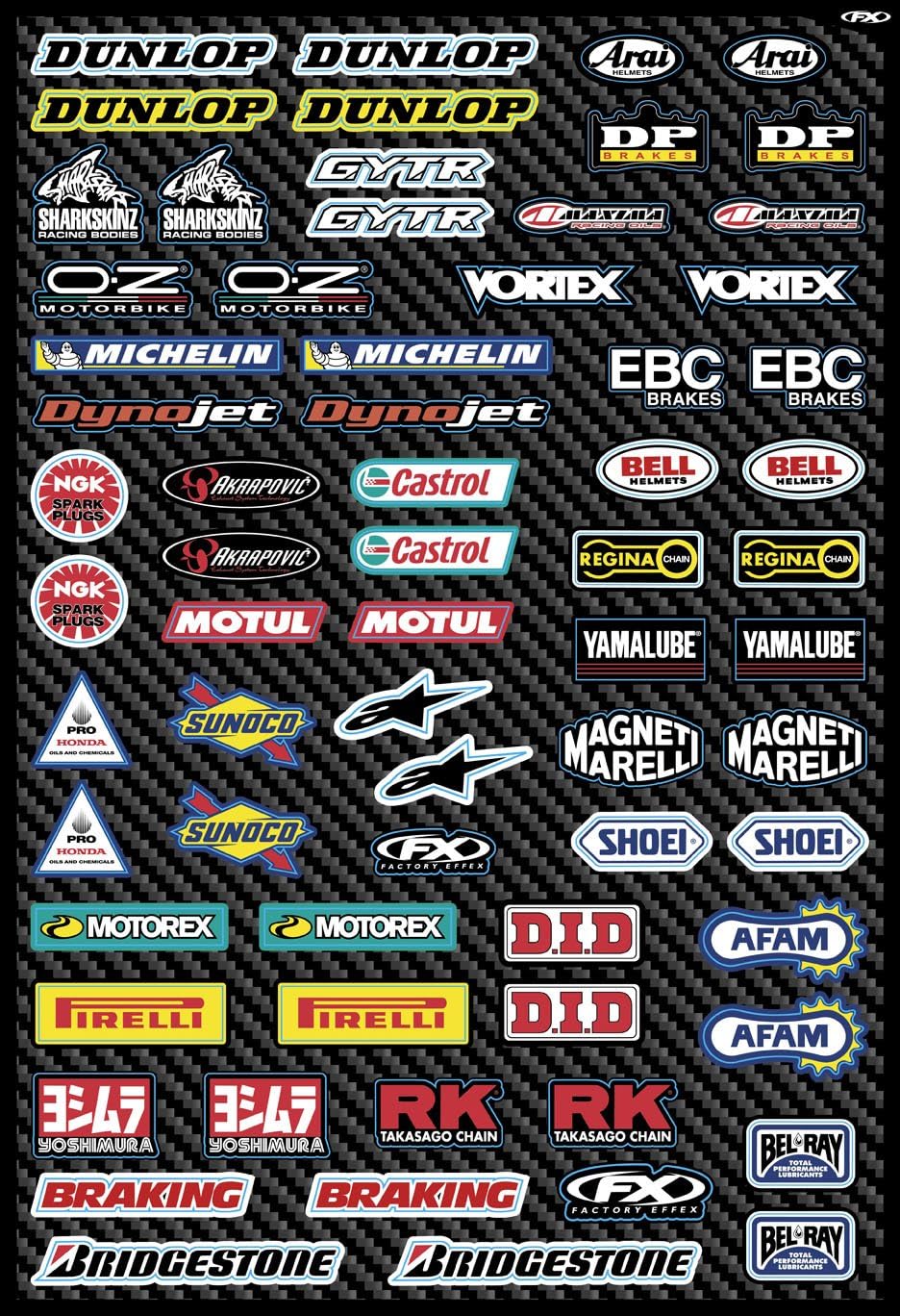Amazon.com: Factory Effex Street Micro Sticker KIT : Sports & Outdoors