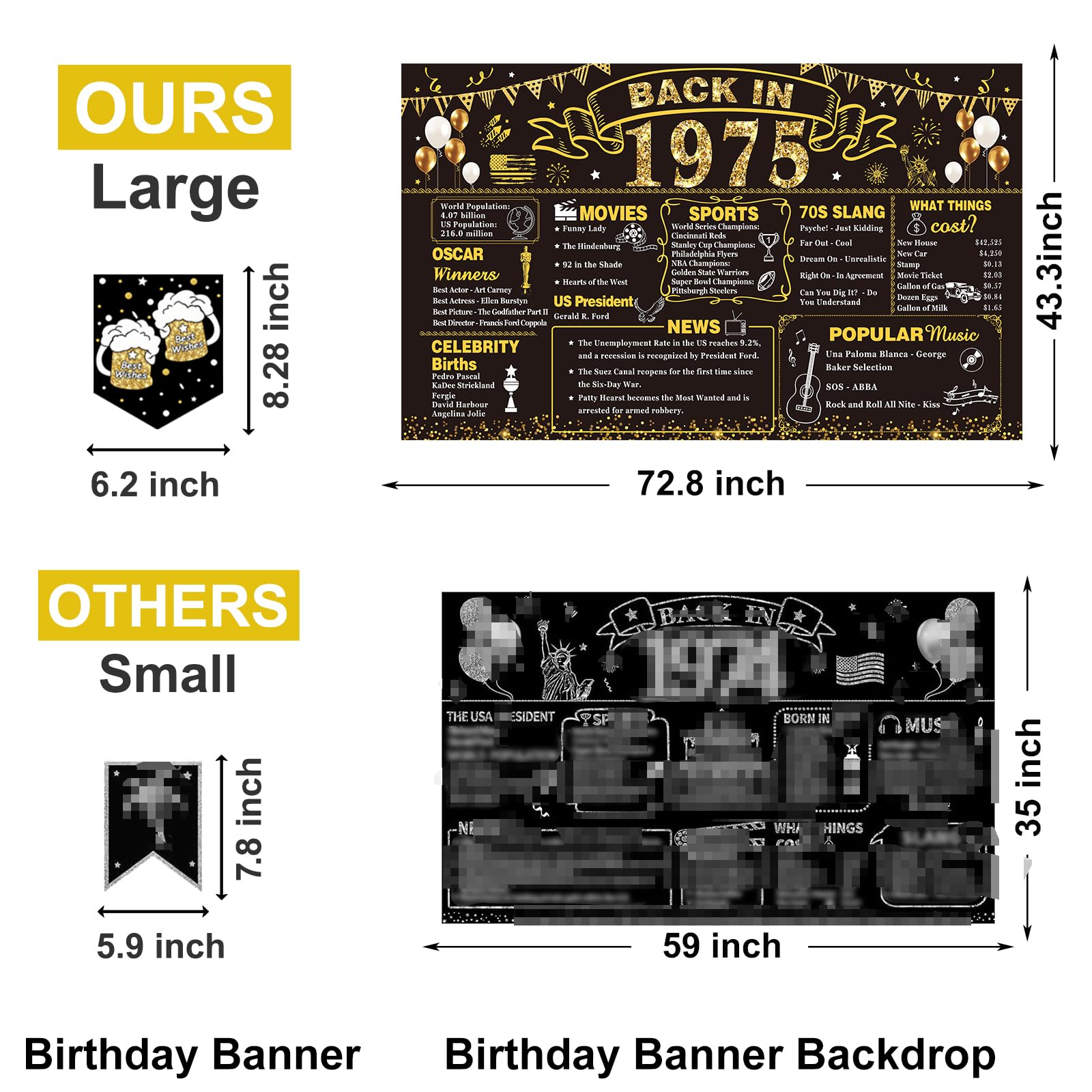 Snapklik.com : 60th Birthday Decorations For Women,16PCS Back In 1965 ...