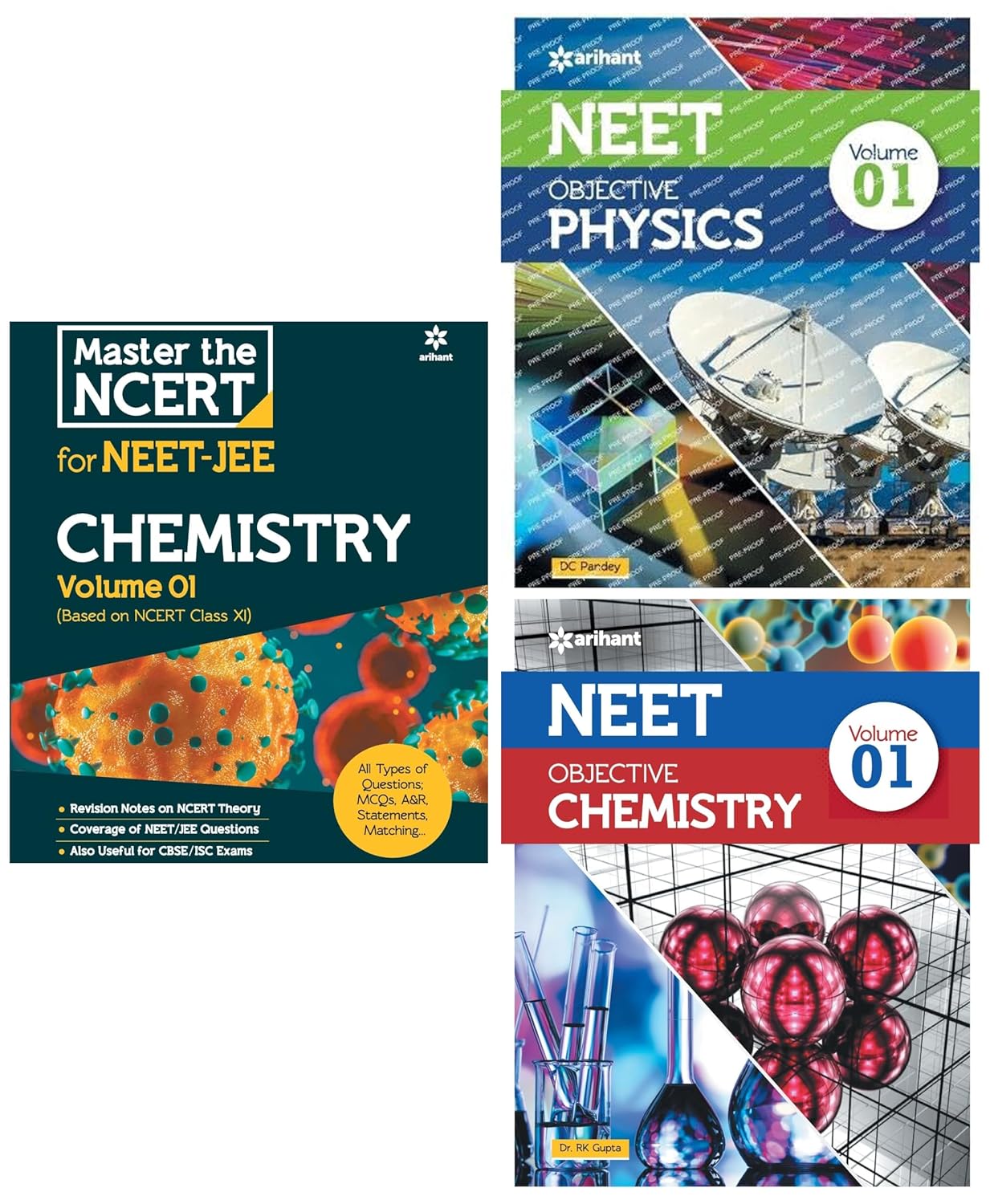 Buy NEET Objective Chemistry Volume 1 & NEET Objective Physics Volume 1 & Master the NCERT for ...