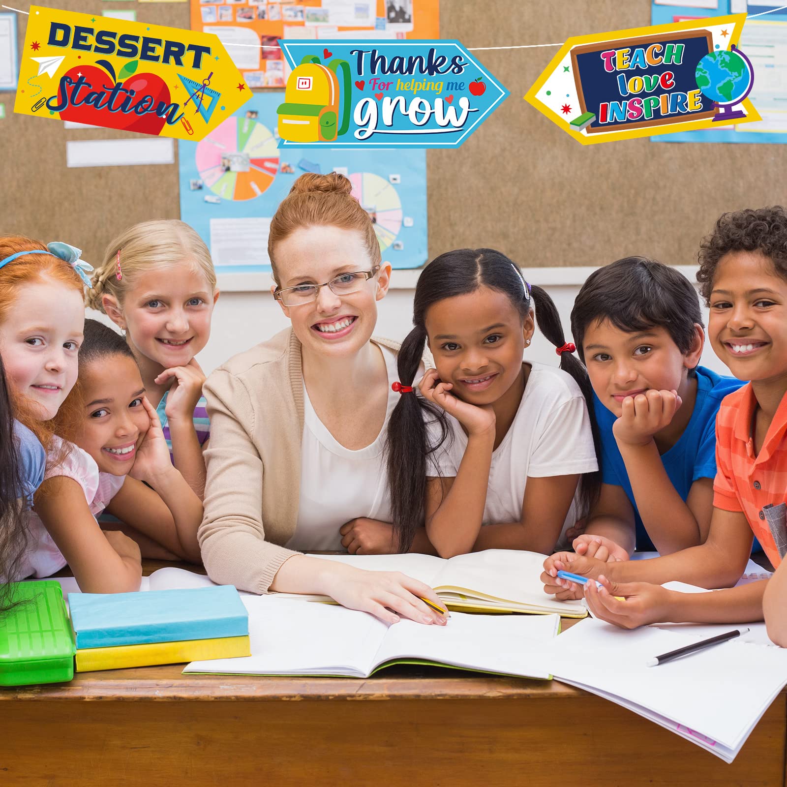 Snapklik.com : 20 Pcs Teacher Appreciation Signs Thank You Teachers ...