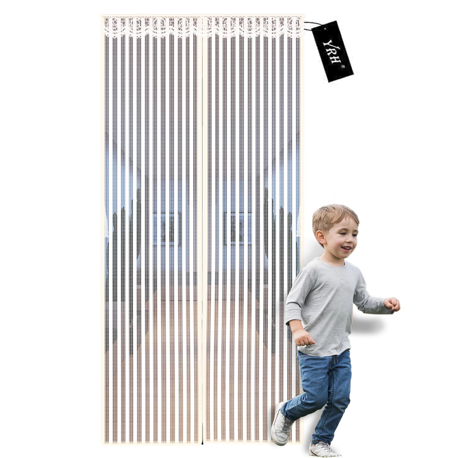 YRH Magnetic Fly Screen Door,Heavy Duty Bug Mesh Curtain with Powerful ...