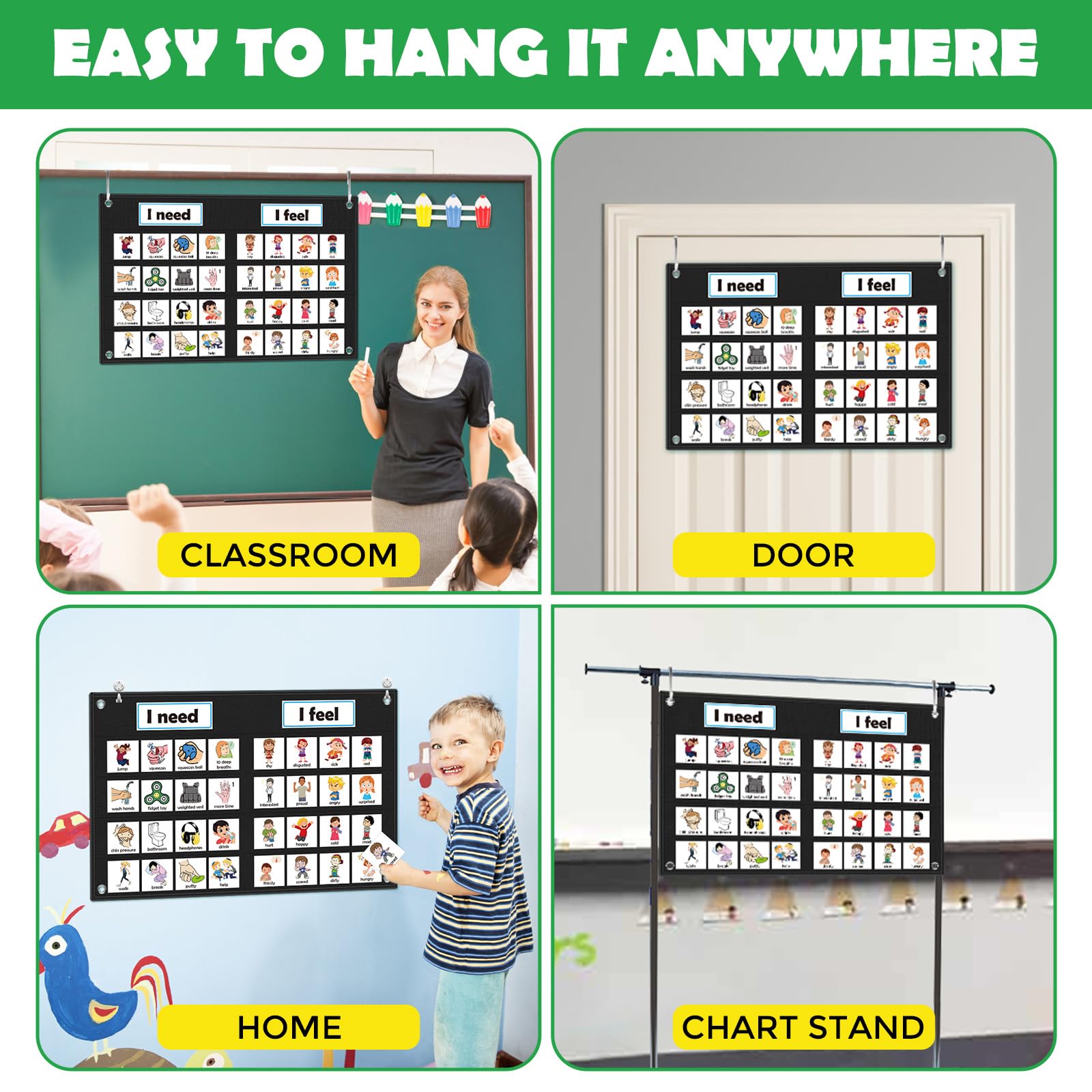 Snapklik.com : Feelings Chart For Preschool Teacher Supplies, Social ...