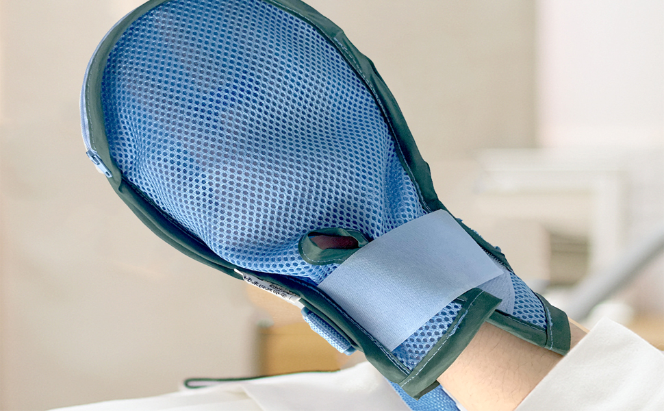 Watch Hands Finger Control Mitts, Dementia Safety Restraint Gloves on ...