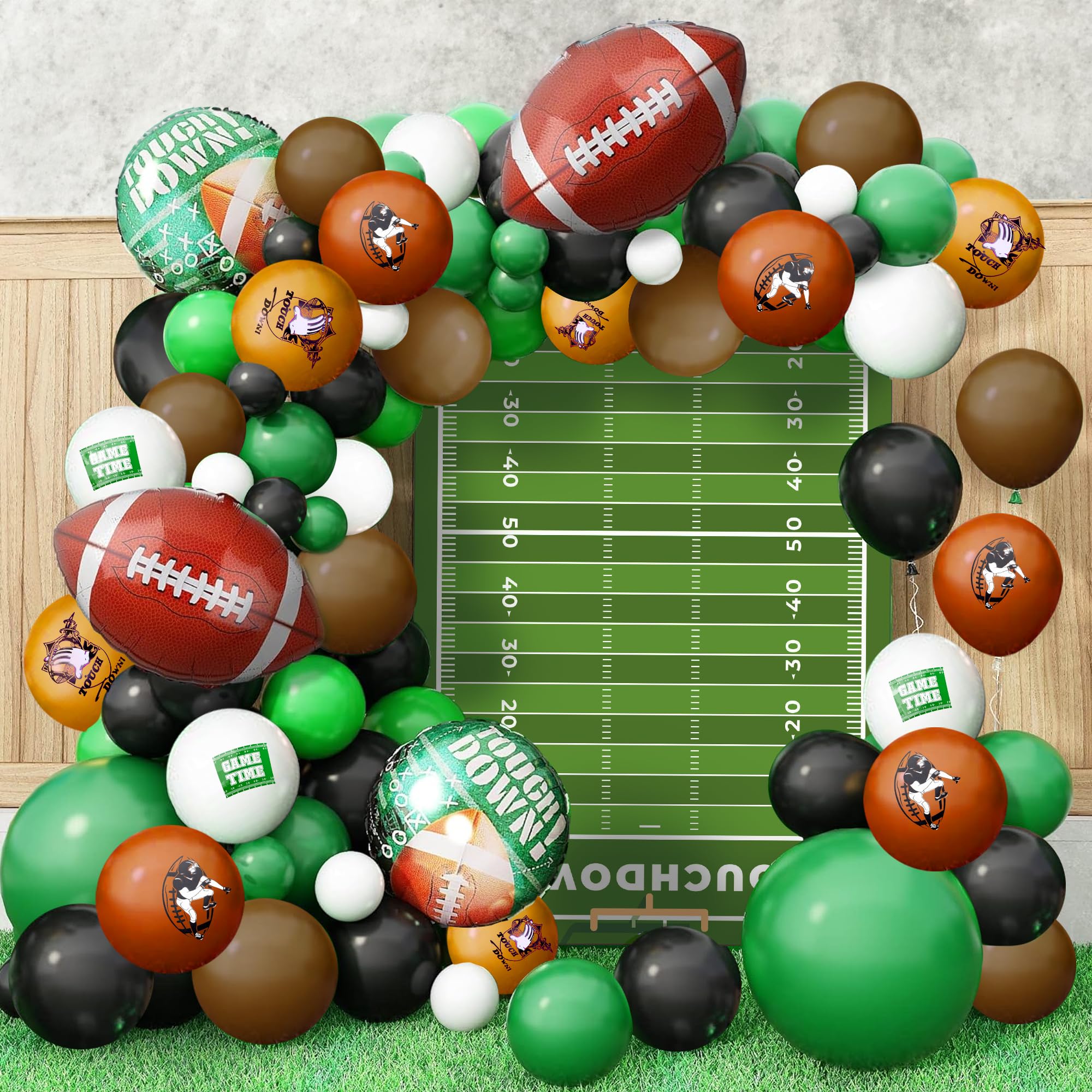 Amazon.com: KatchOn, 131 Pcs Football Balloon Arch Kit - Football Party ...