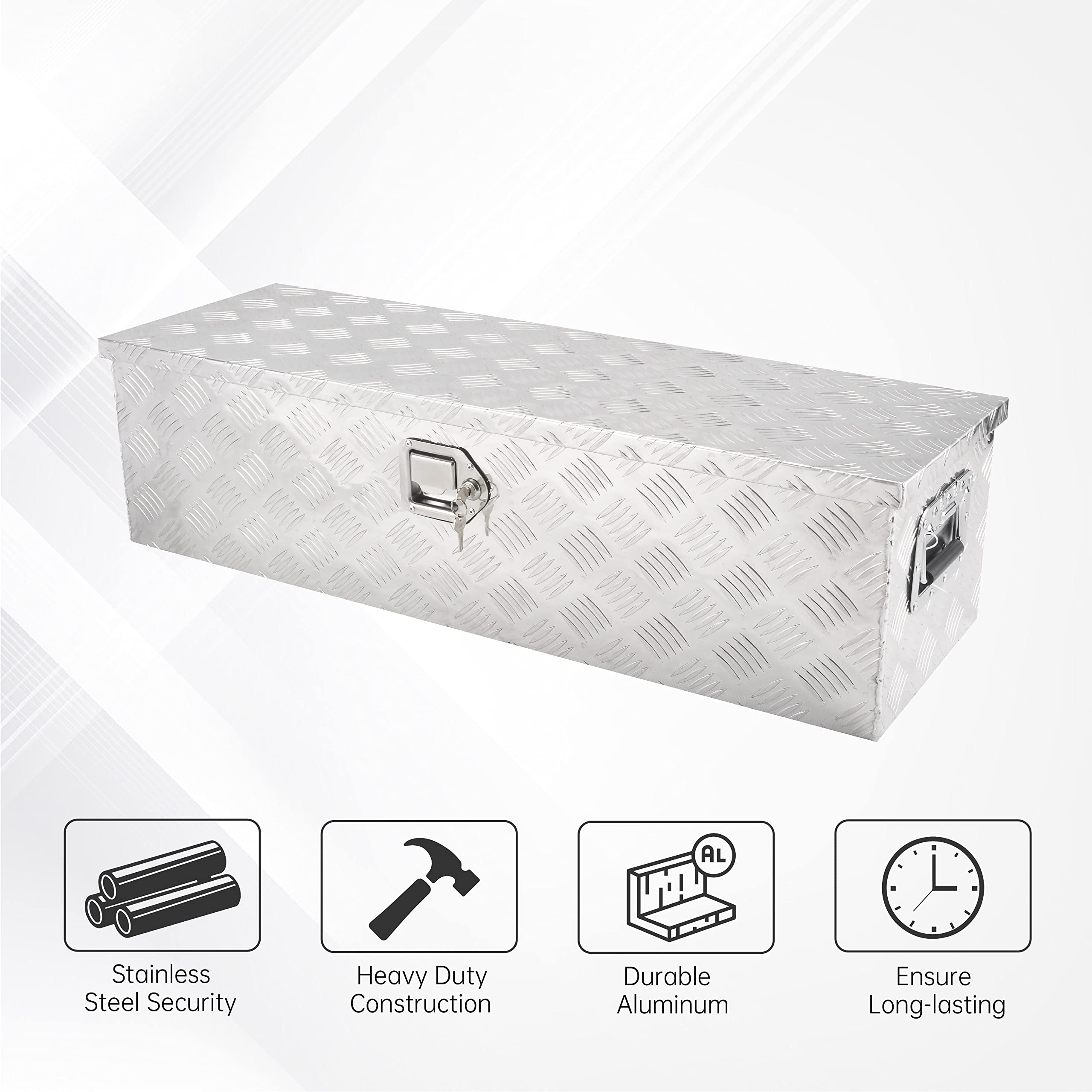 Snapklik.com : GESEXI 39 Inch Aluminum Tool Box,Heavy Duty Waterproof ...