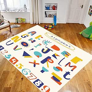 Amazon.com: ABC Rug Alphabet Rug for Toddlers, Playtime Collection ABC ...