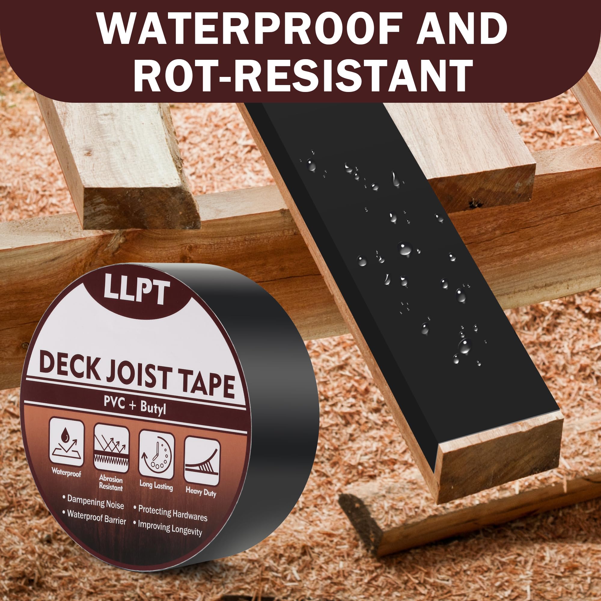 Snapklik.com : LLPT Joist Tape For Decking 2" X 50 Ft Beam Joist ...