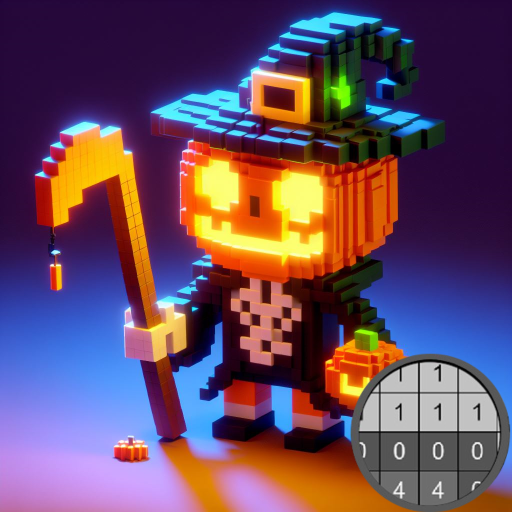 Halloween 3D Color By Number - Pixel Art, Voxel Coloring Book - App on ...