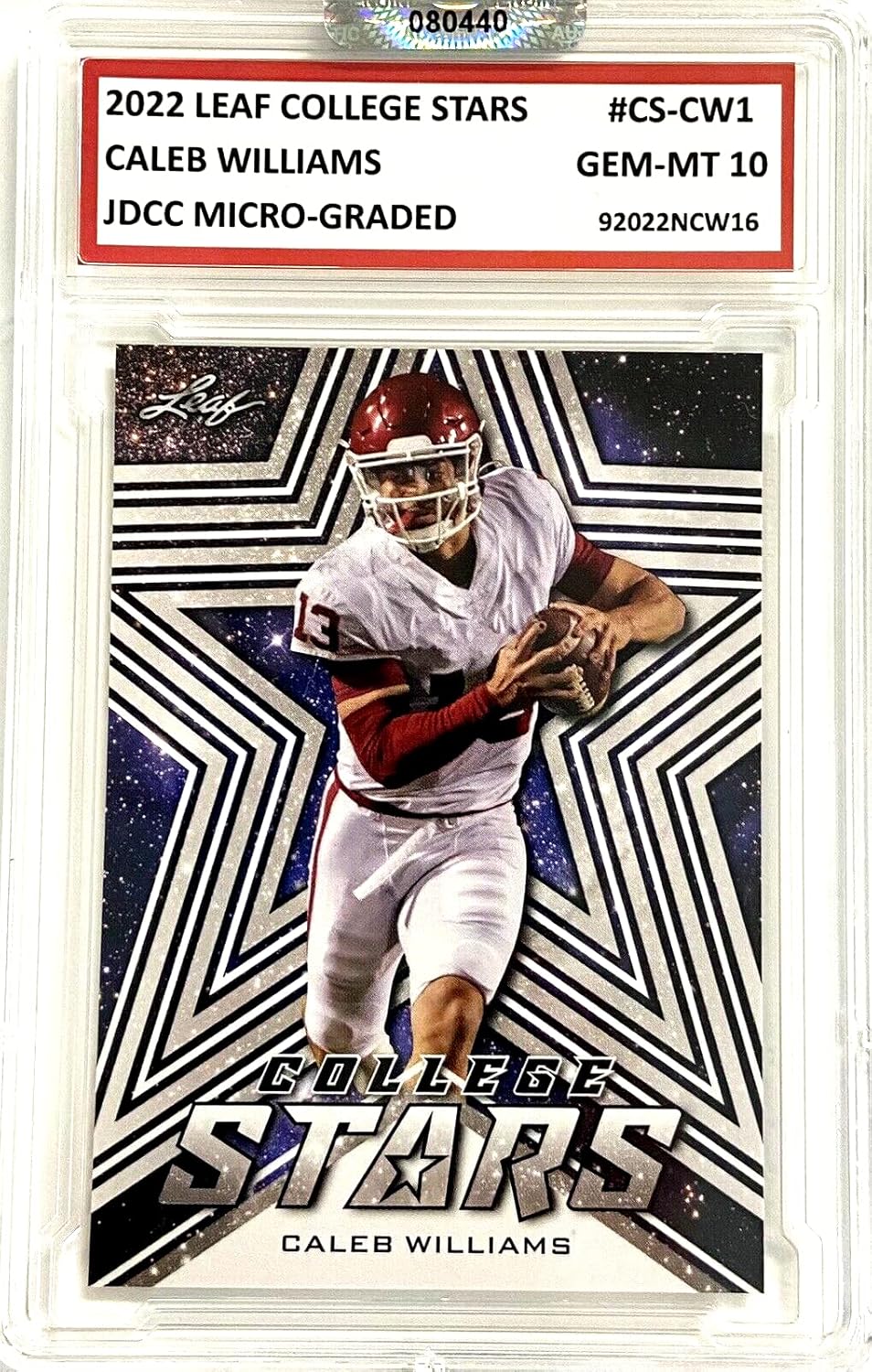 Amazon.com: Caleb Williams 2022 Leaf College Stars GEM-Mint 10 ...