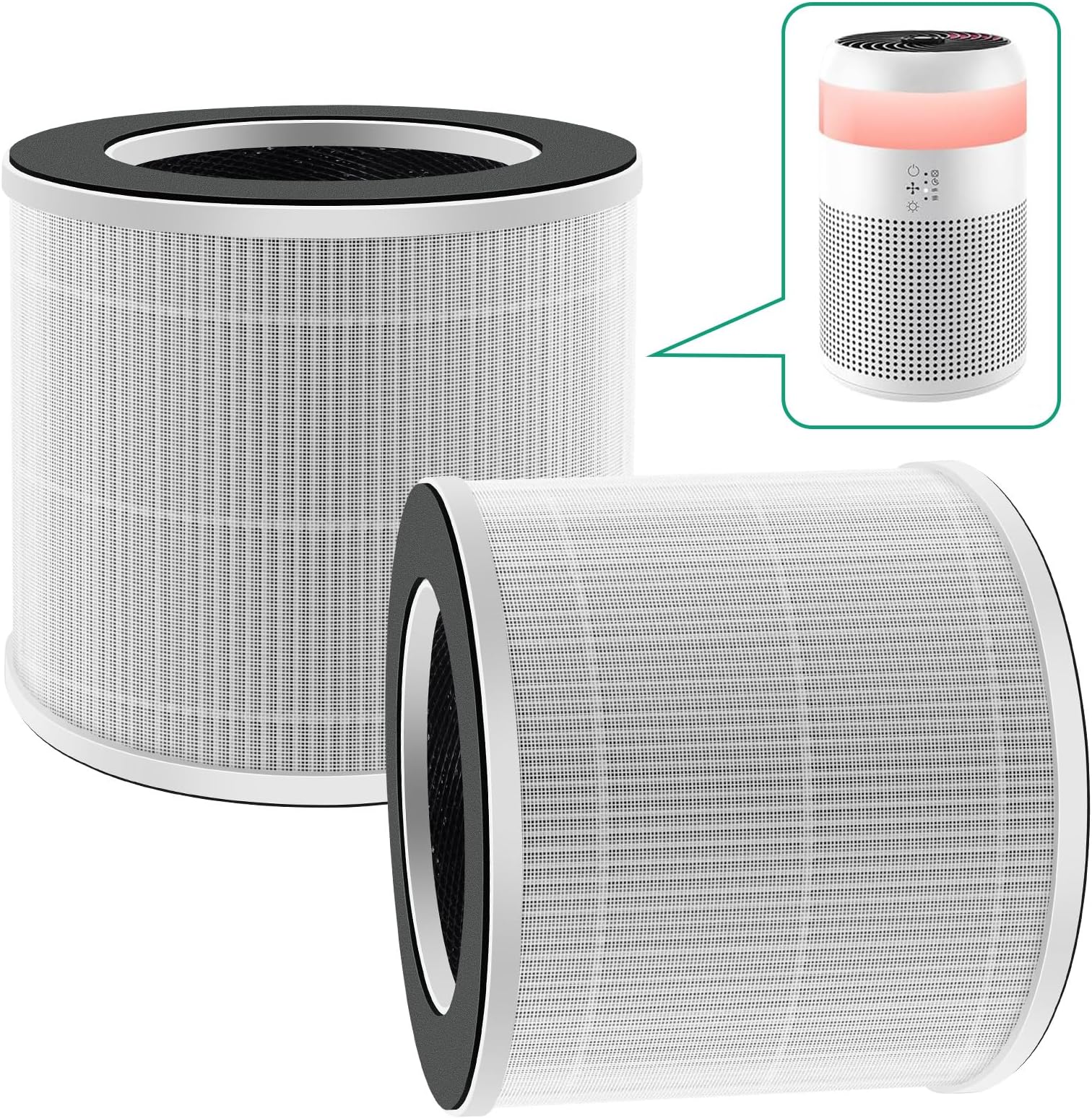 Amazon.com: XBWW AC400 H13 True HEPA Replacement Filter Compatible with ...