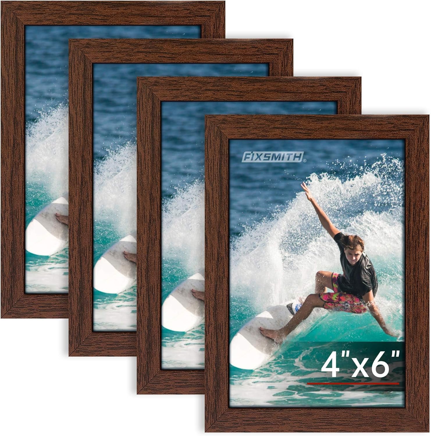 Amazon.com - FIXSMITH 4x6 Picture Frame Bulk-4 Pack, Photo Frame 4x6 ...