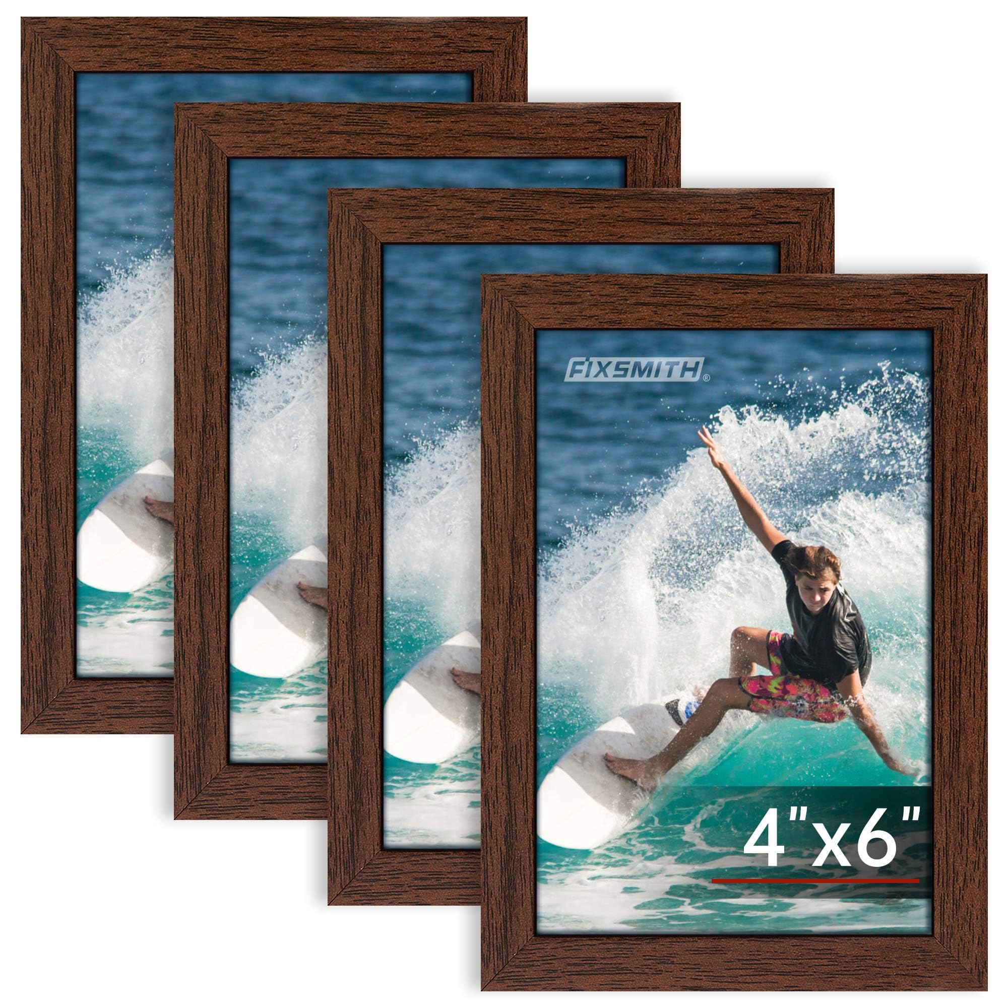 Amazon.com - FIXSMITH 4x6 Picture Frame Bulk-4 Pack, Photo Frame 4x6 ...