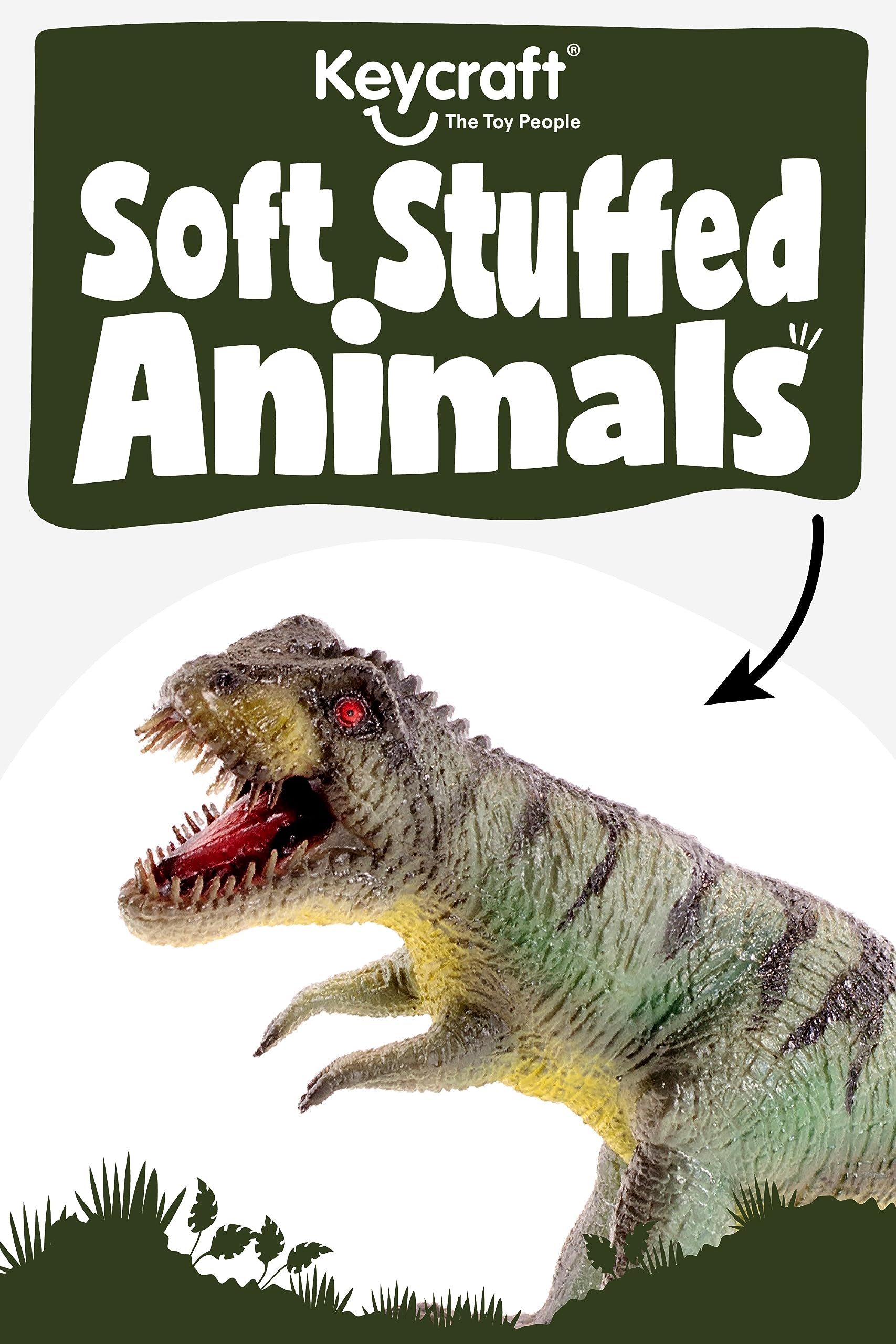 Keycraft Soft Stuffed T-Rex | Ultra-Realistic Dinosaur Toy Figure ...