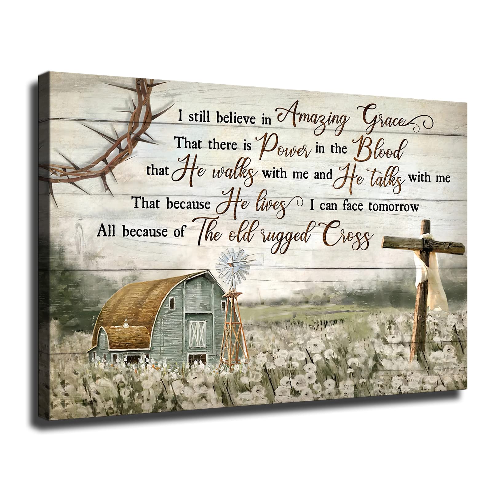 Amazon.com: I Still Believe in Amazing Grace Wall Art - Christian ...