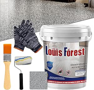 Vgpbphj Louis Forest Epoxy Floor Paint, High-Gloss Marble Effect Epoxy ...