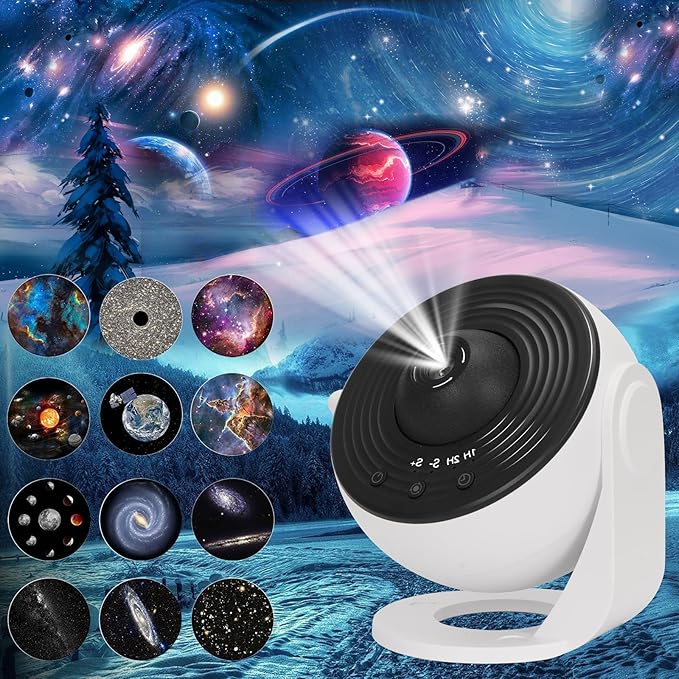 12-in-1 Planetarium Globe Projector, Space Projector, 360° Rotating ...