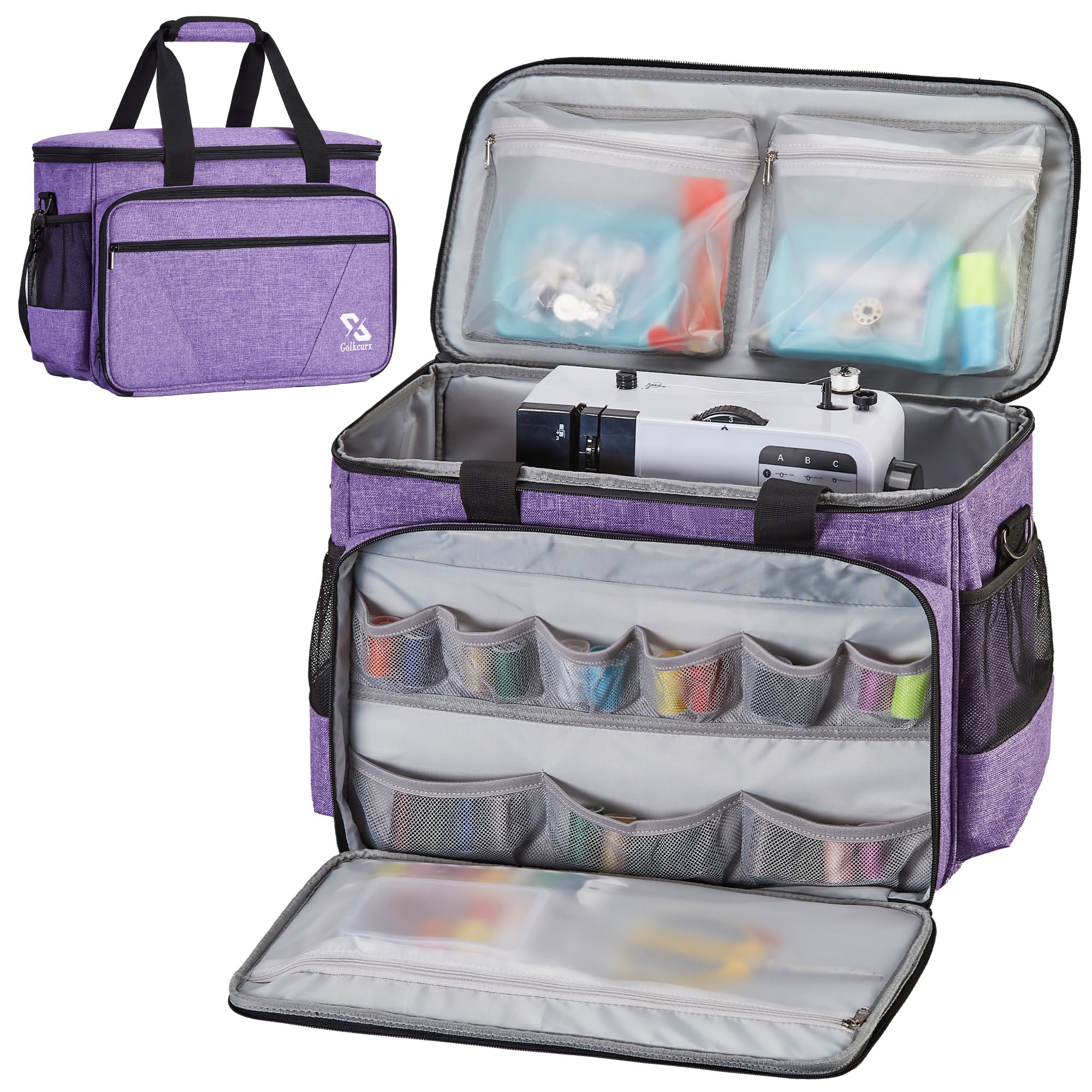 Sewing Machine Case with Removable Padding Pad, Tote Bag for Sewing ...