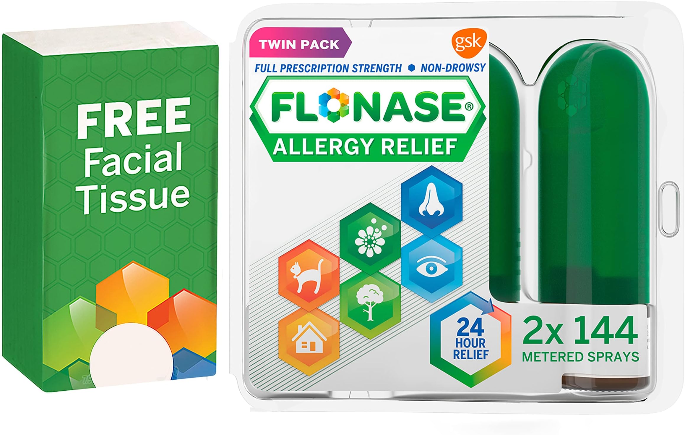 Amazon.com: Flonase Allergy Relief Nasal Spray, 24-Hour Non-Drowsy ...