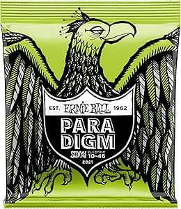 Amazon.com: Ernie Ball Paradigm Regular Slinky Electric Guitar Strings, 10-46 Gauge (P02021 ...
