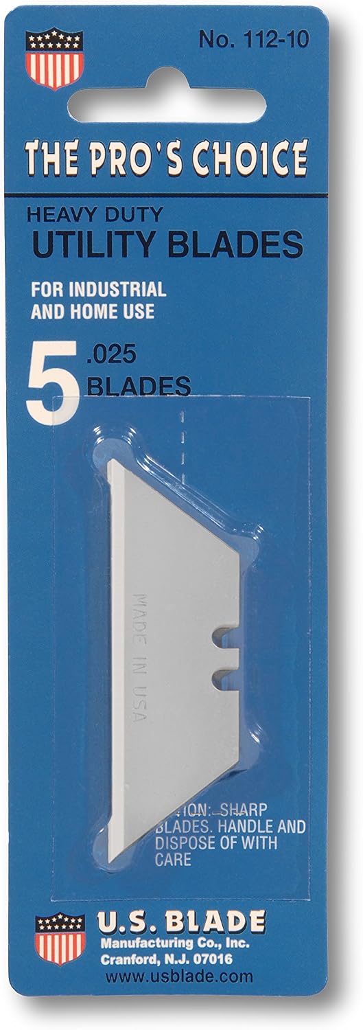 Amazon.com: U.S. Blade U-112-10-15 Utility Blades 2 Notch Heavy Duty ...