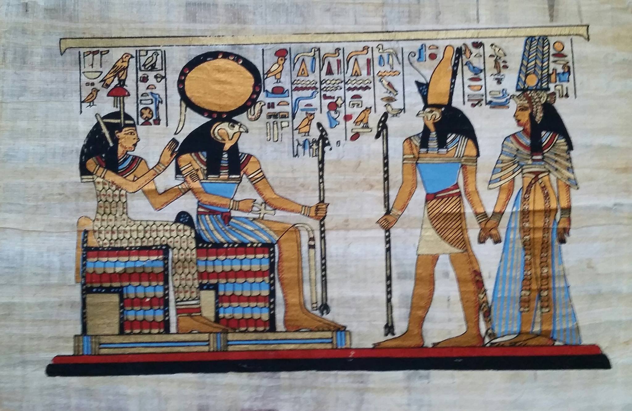 Ancient Egyptian Papyrus Paintings
