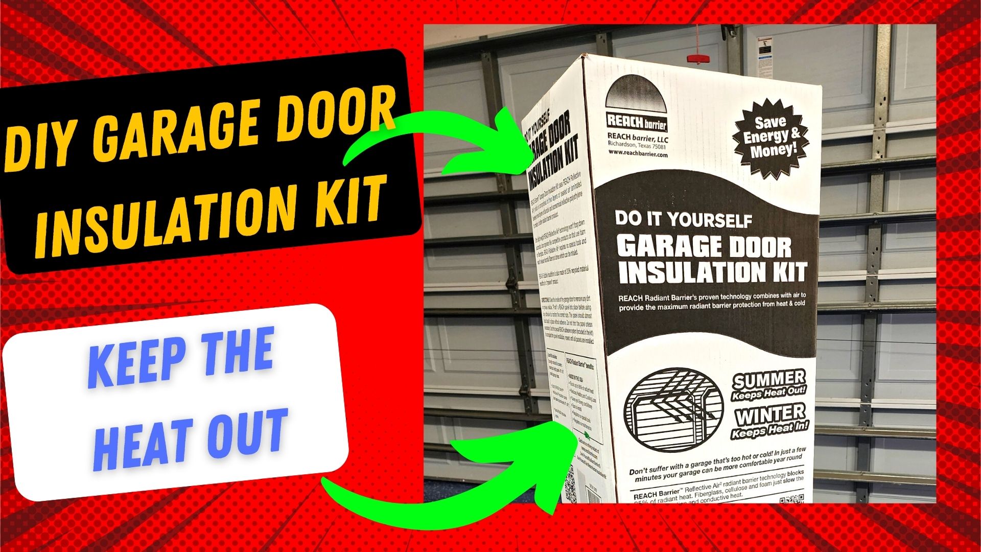 Watch Keep the Heat Out with DIY Garage Door Insulation Kit on Amazon Live