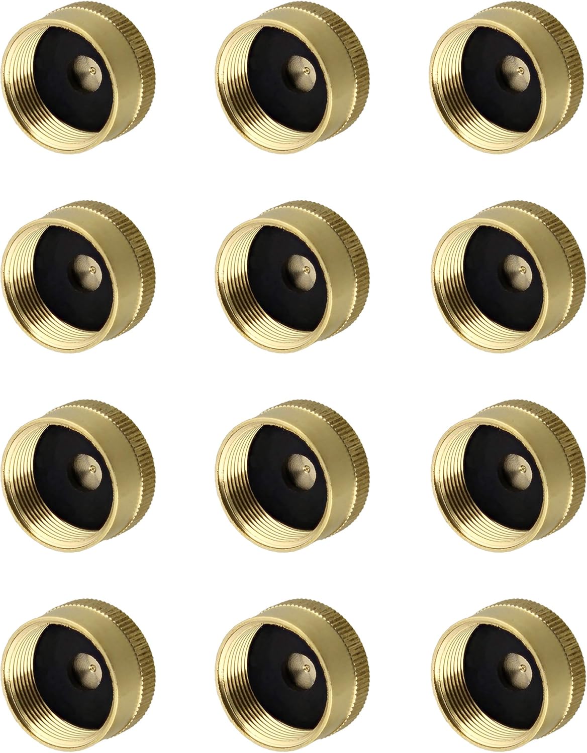 Amazon.com : BISupply 1 lb Refill Propane Bottle Caps, 12Pk - Brass ...