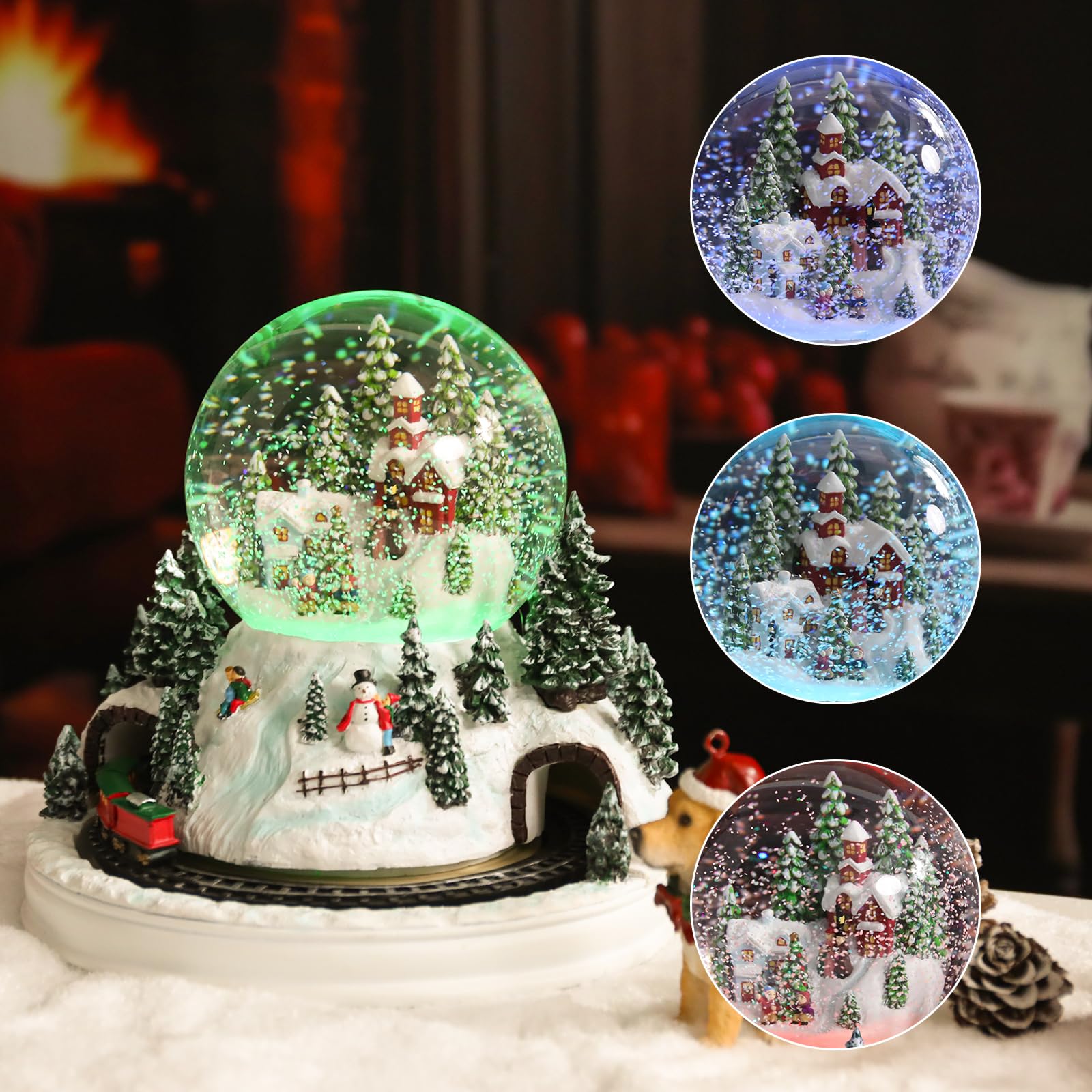 Large Musical Christmas Snow Globes SNOW GLOBES – The Christmas