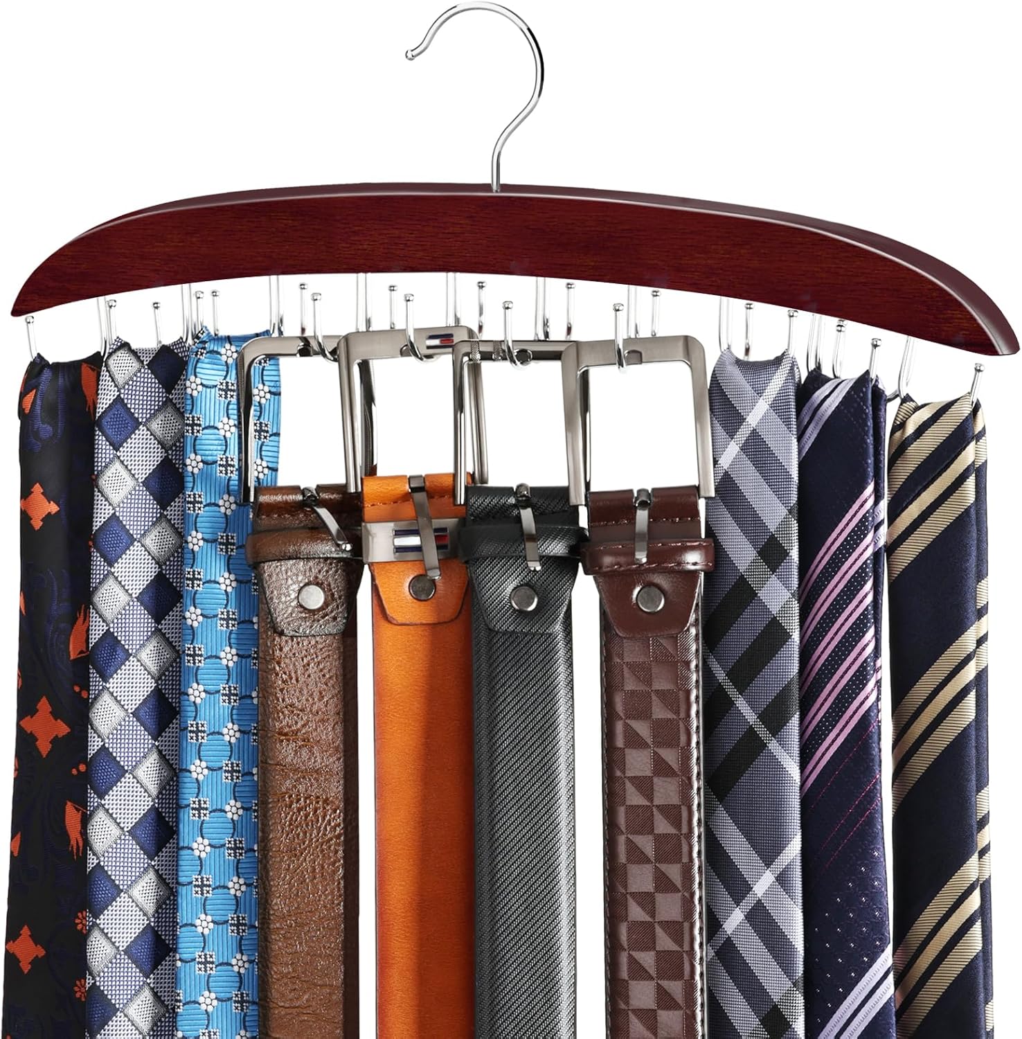 Amazon.com: Belt Hanger Organizer, Upgraded Tie and Belt Organizer, 20 ...
