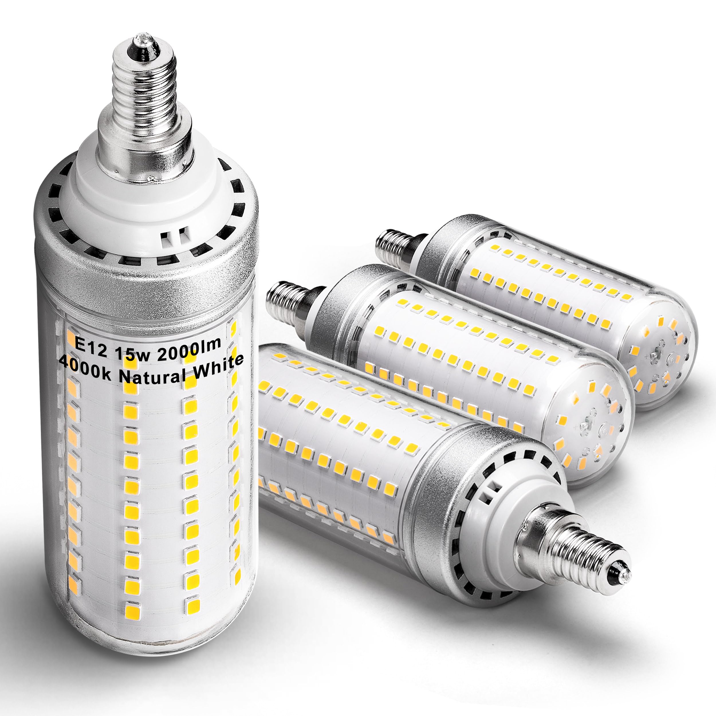 Snapklik.com : E12 150 Watt Replacement LED Candelabra Bulbs C7,4000K ...