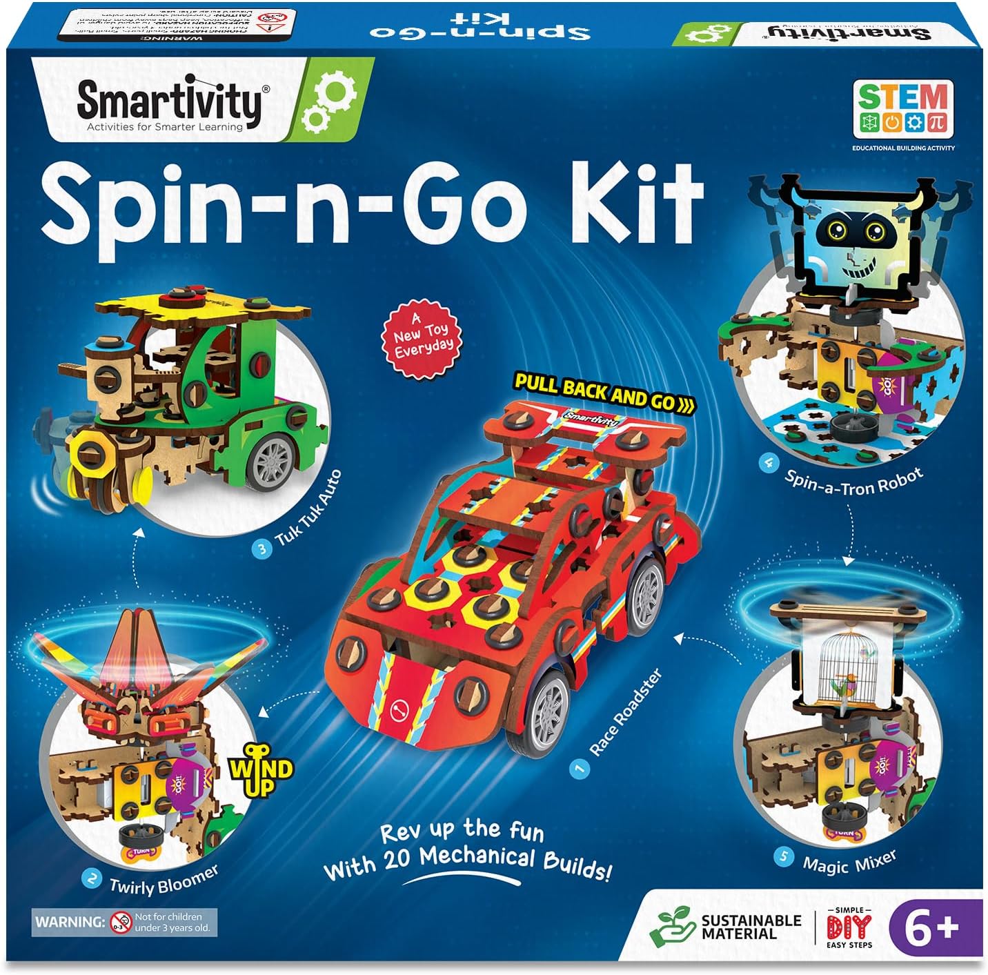 Amazon.com: Smartivity 20in1 Multi-Builds for Kids 6-12 Years Old I ...