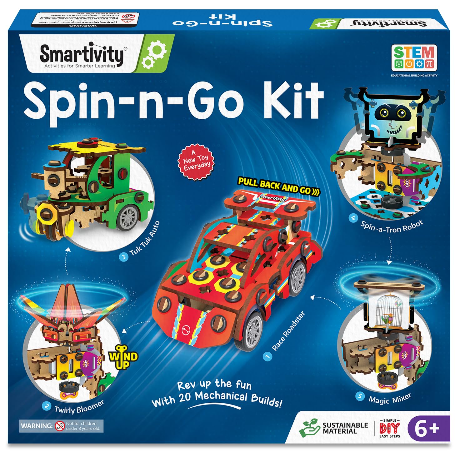 Buy Smartivity 20in1 Spin-n-Go Kit for Kids Ages 6-7-8-9-10-11-12 I ...