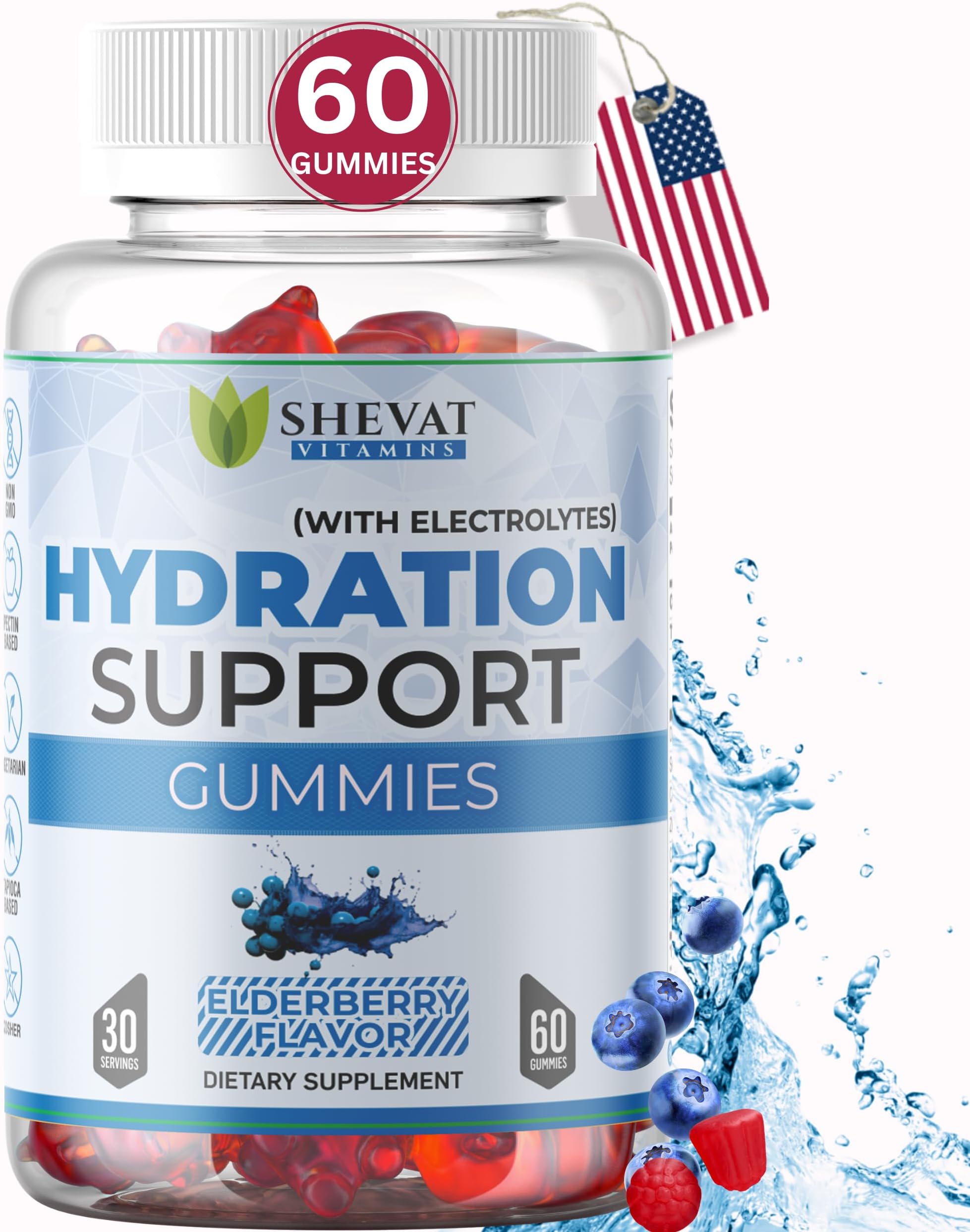 Amazon.com: Waterdrop Electrolyte Cubes, Berry Flavor, Zinc, 9 Vitamins ...