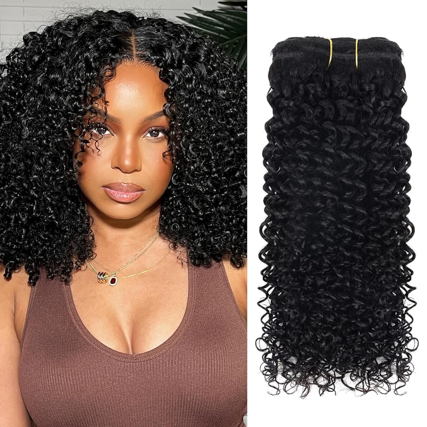 Amazon.com: LANWIUKU Clip in Hair Extensions - Real Human Hair 3B 3C ...