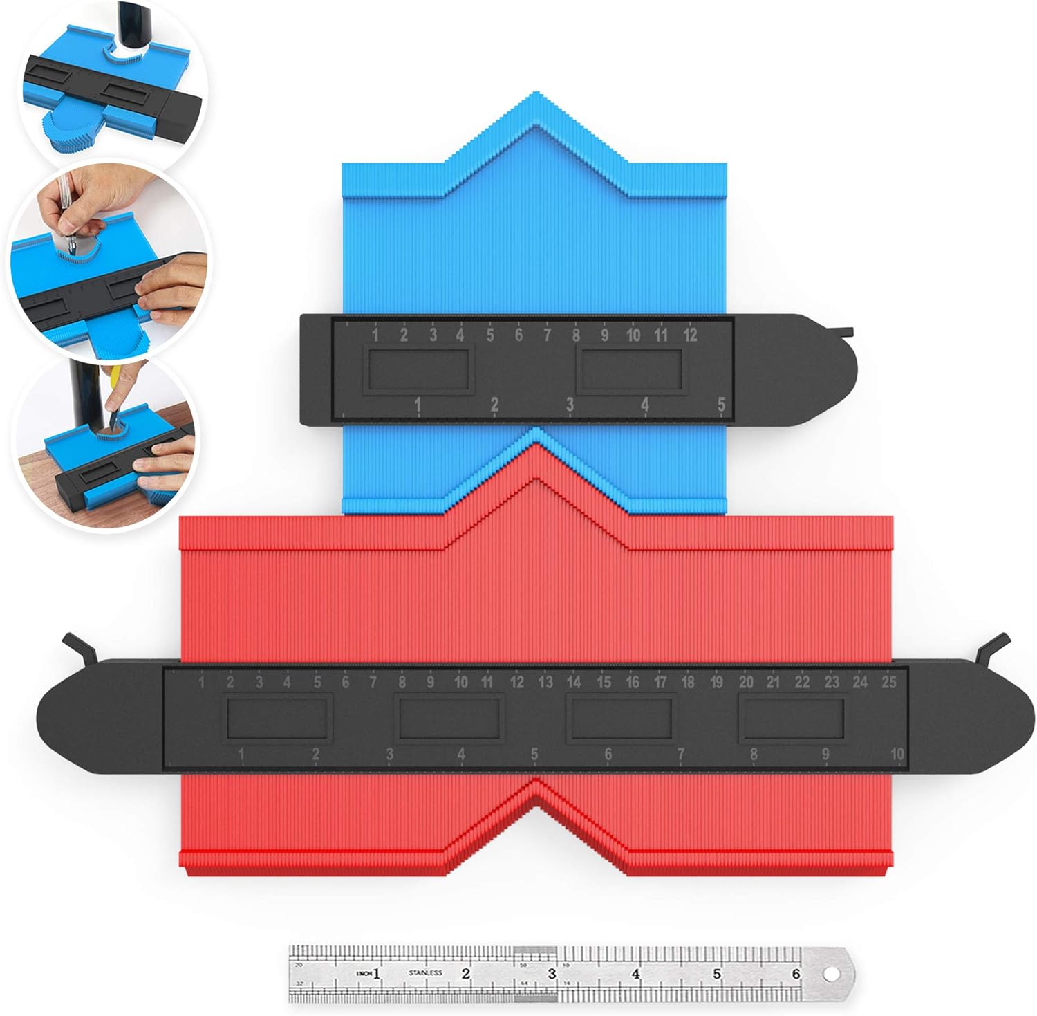 Contour Gauge - 5In & 10In Contour Gauge Duplicator with Lock, Widen ...