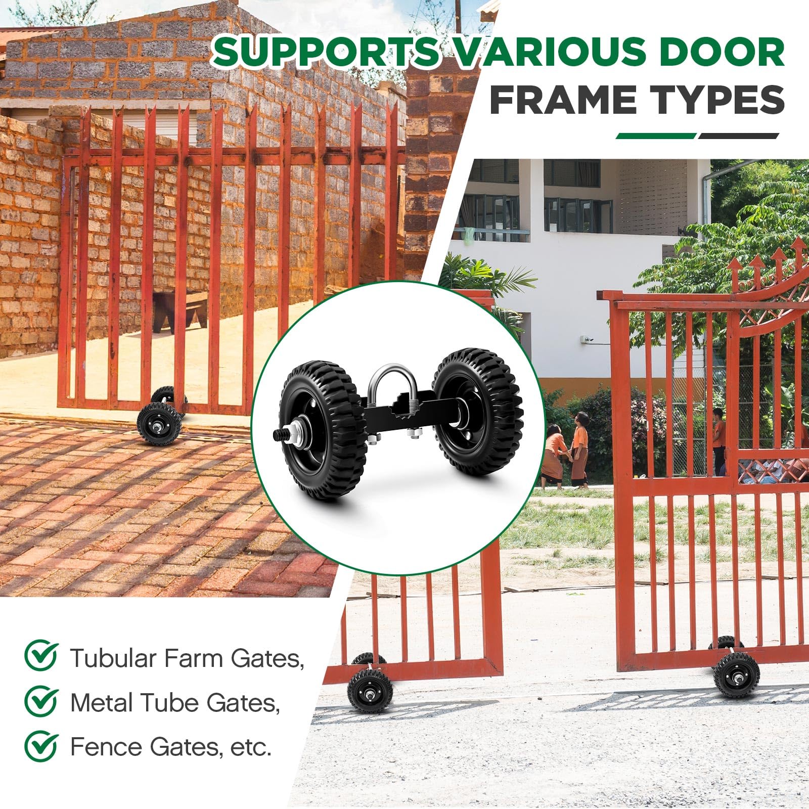 Snapklik.com : Threlaco 6 Inch Rolling Fence Gate Wheel For Metal ...