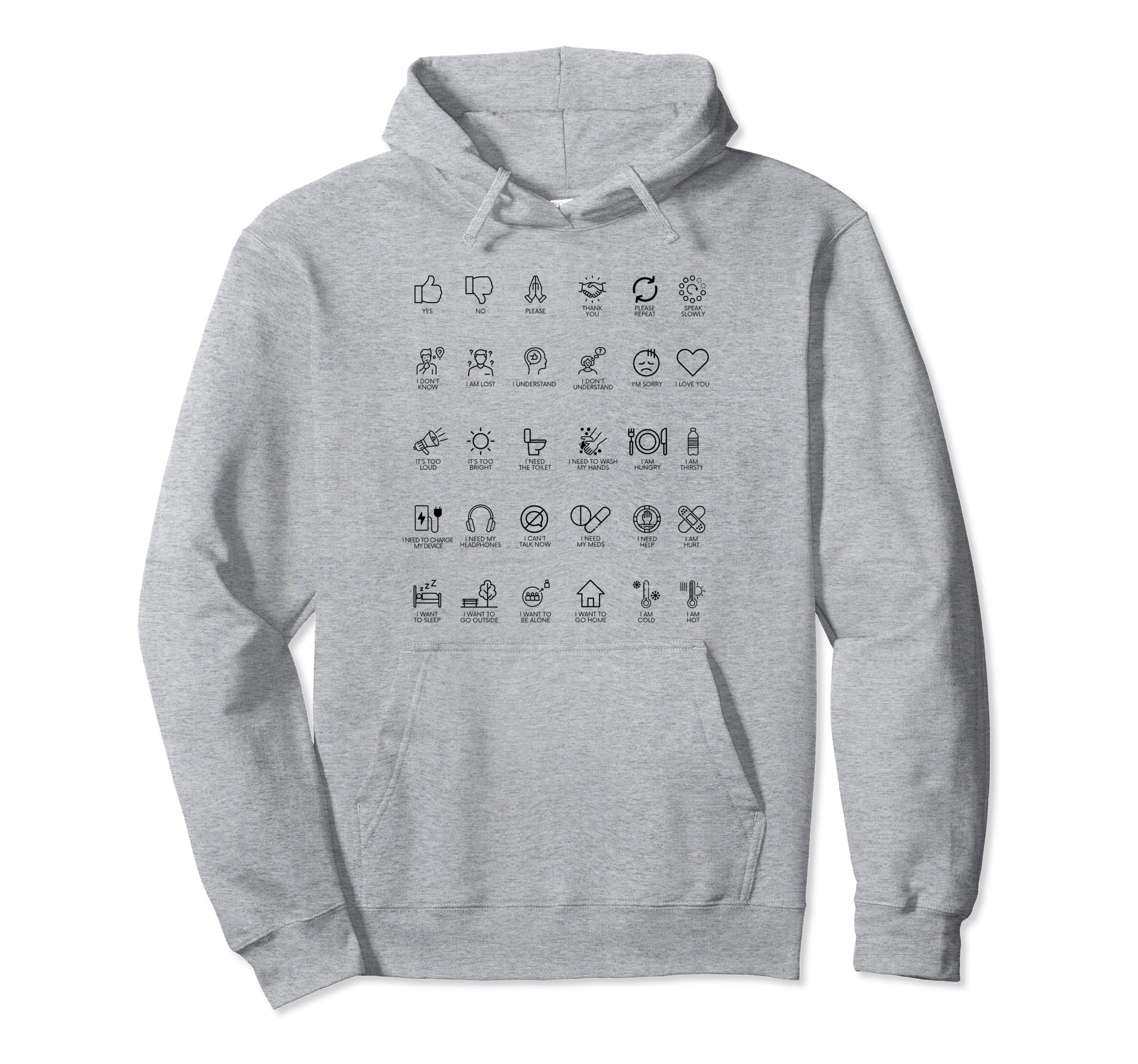 Communication help for non-verbal Autistic ASD and travelers Pullover ...