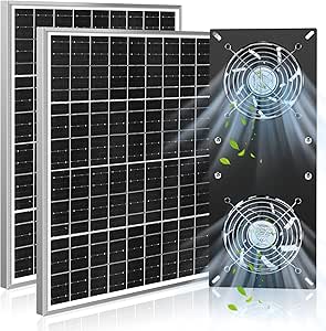 Amazon.com: Fanspex Solar Powered Fan with 66.6Wh Battery Backup
