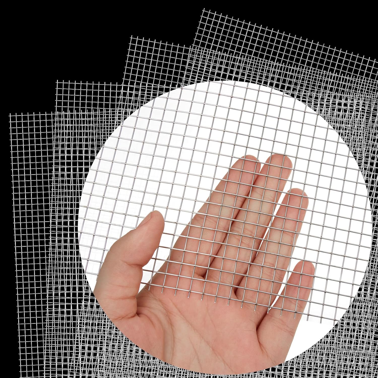 4 Pcs 304 Stainless Steel Wire Mesh Welded Wire 4 Mesh 12 x 24 Inch ...