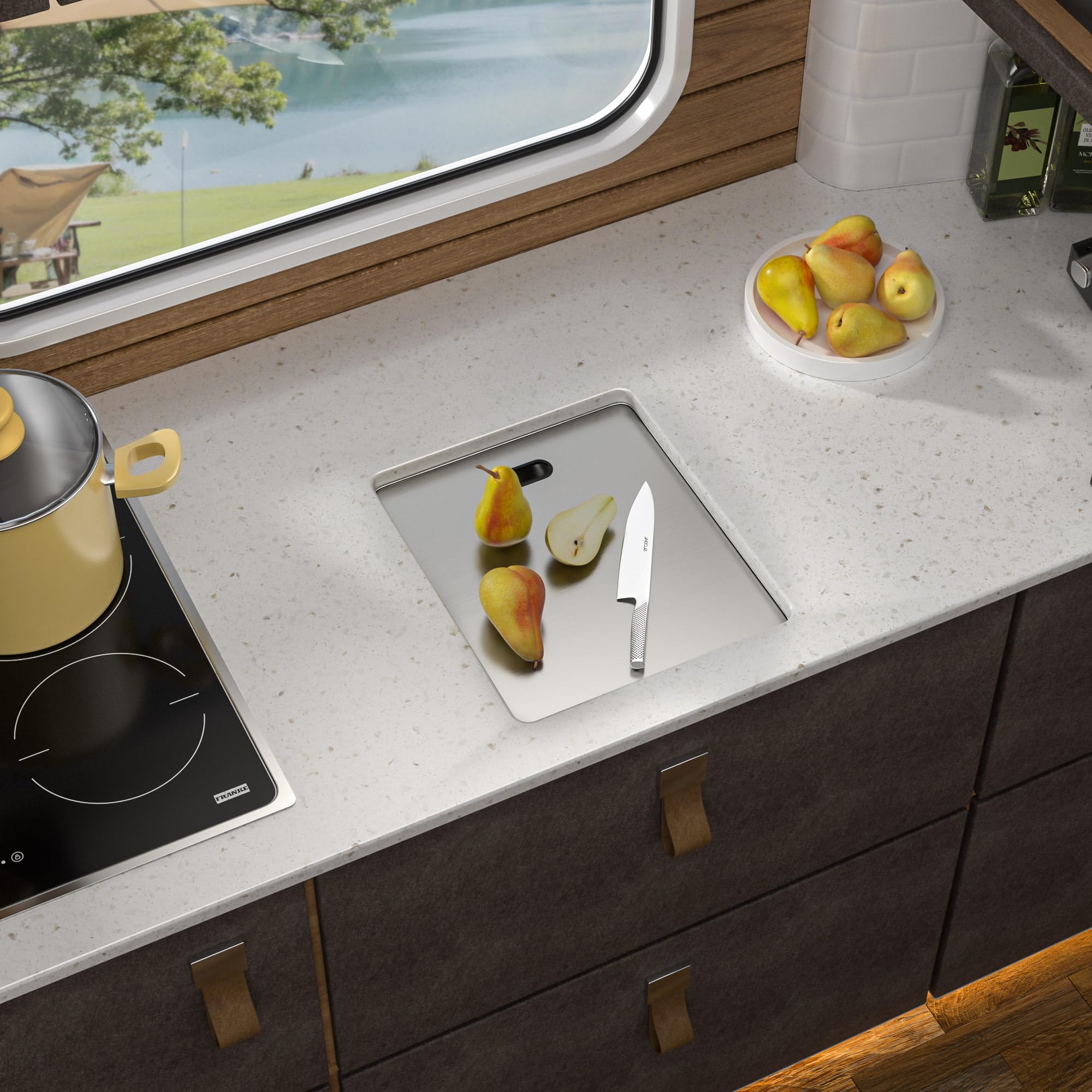 Snapklik.com : Small RV Kitchen Sink - Fulorni 13"x15" Outdoor RV ...