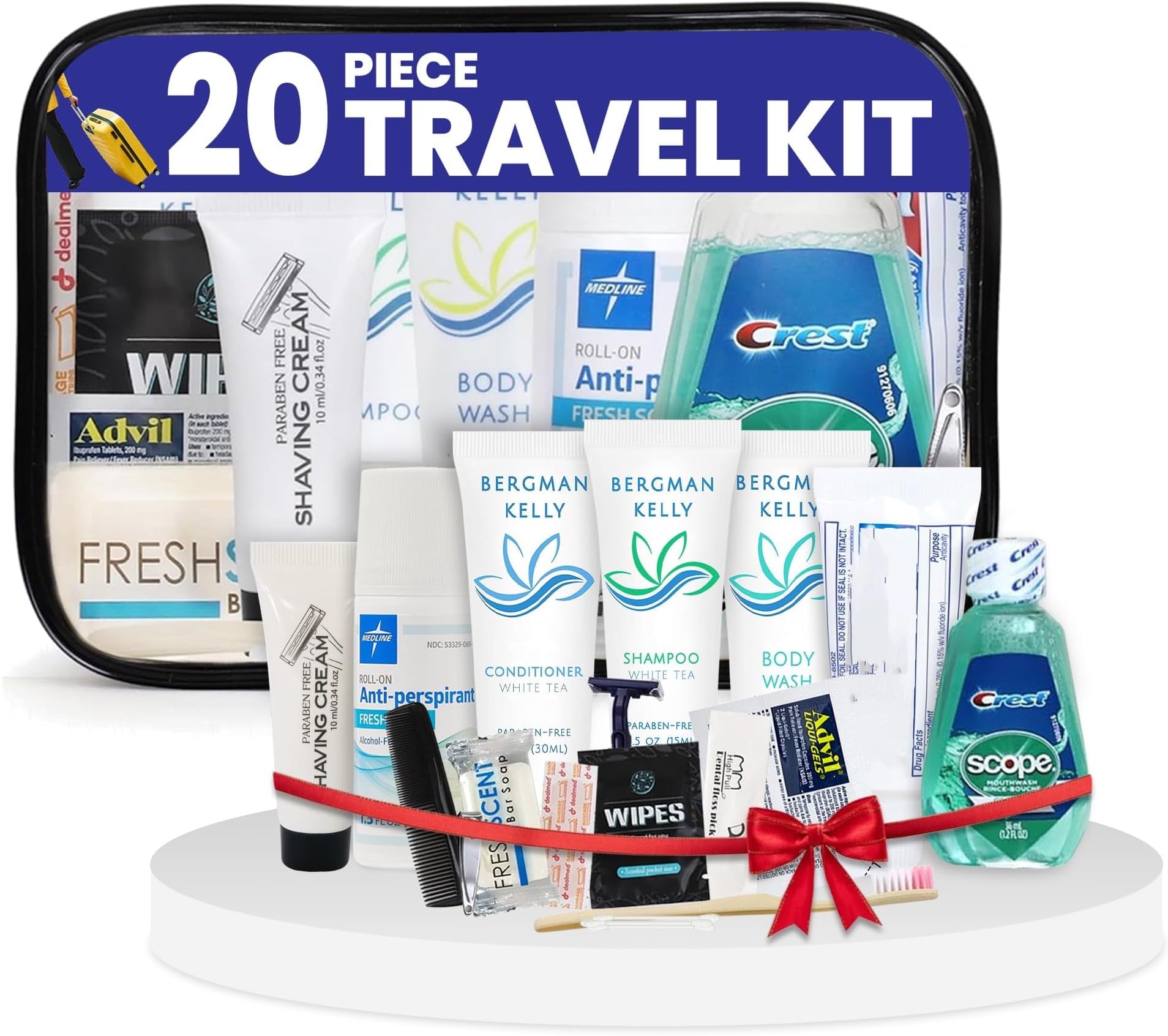 Amazon.com : Handy Solutions 9 Piece Resealable Women's Travel Kit ...