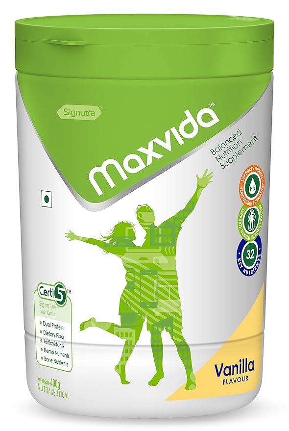 MaxvidaTM Balanced Nutrition Supplement for Adults, 400g Powder ...
