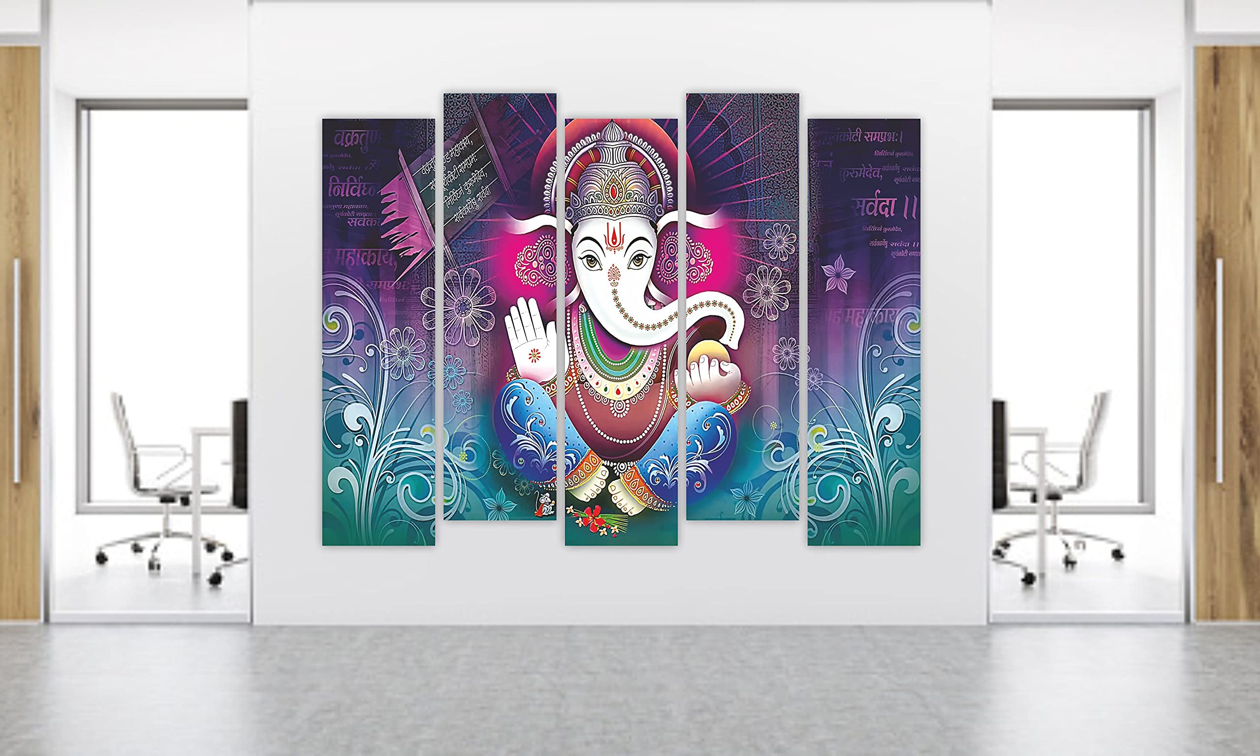 Buy All Your Design Multiple Frames Split Art Texture MDF Wall ...