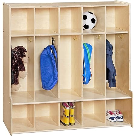 Amazon.com: MUSHOMEINC 5-Section Classroom Coat Locker & Backpack ...
